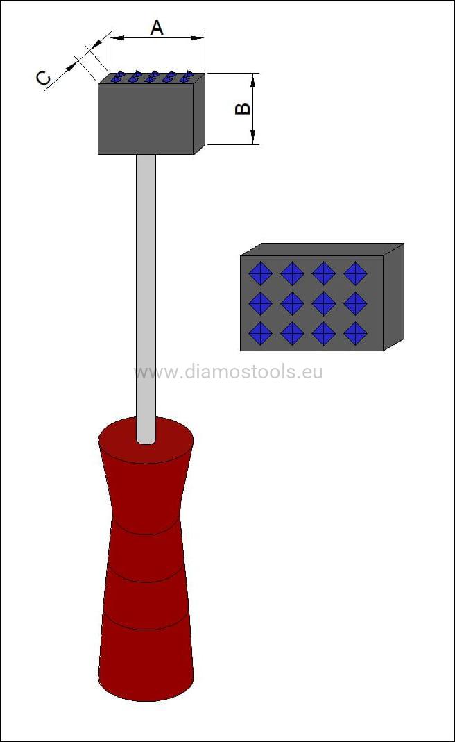 Hand diamond dresser RH200 Diamos Grinding Tools